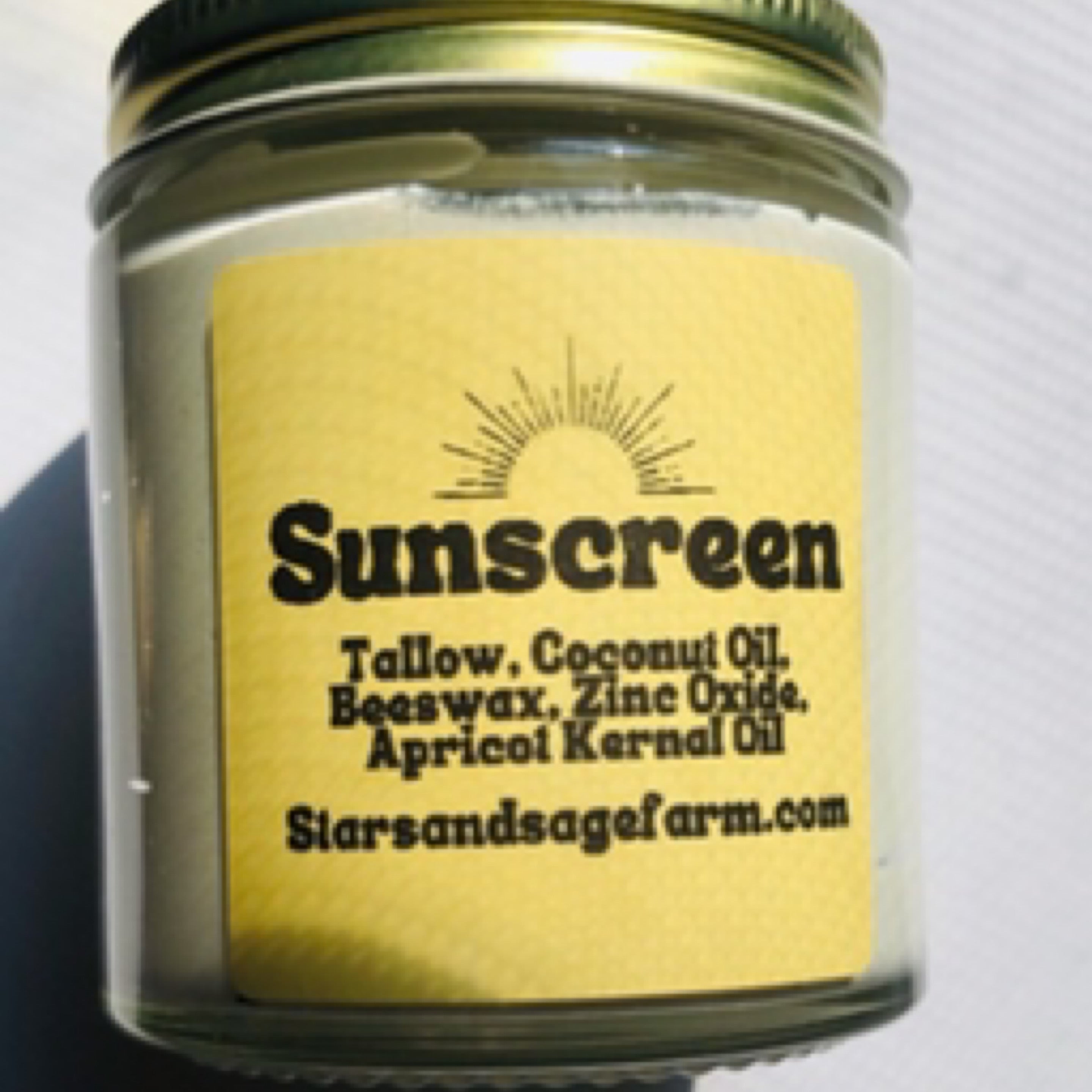 Tallow Sunscreen | Stars & Sage Farm